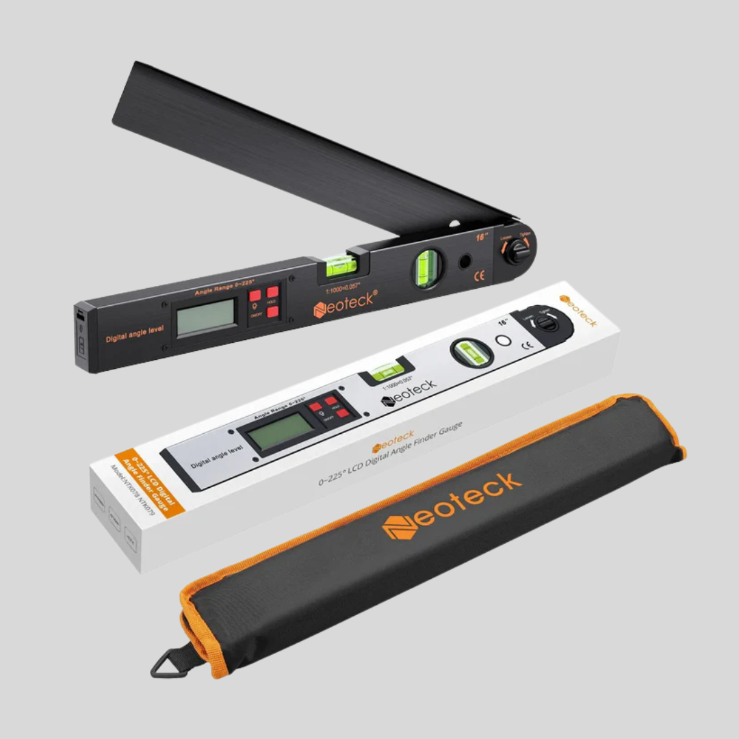 Neoteck 0-225° LCD Digital Protractor and Spirit Level Angle Finder - – Loftysale